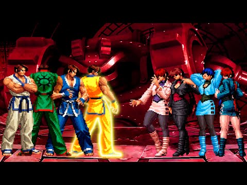 [KOF Mugen] Kim Kaphwan Team vs Shermie Team