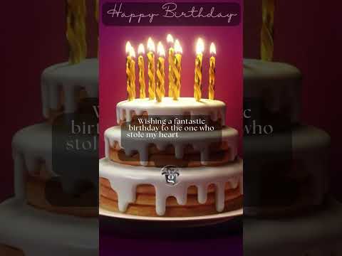 #006 Birthday wishes for Girlfriend♥️ | WhatsApp status video 💞💞 #happybirthday #love #birthday