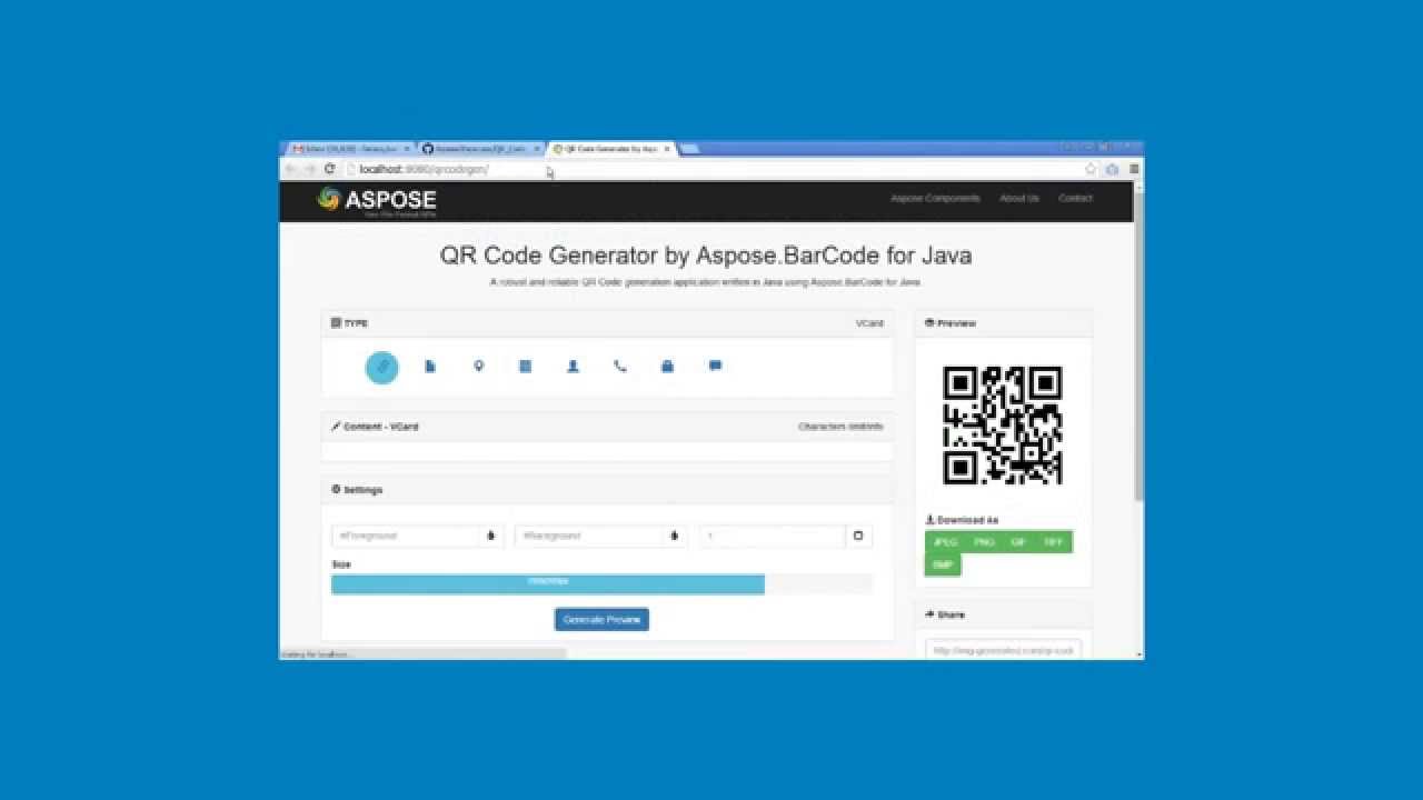 Howto Run QR Code Generator by Aspose.BarCode for Java Using Maven