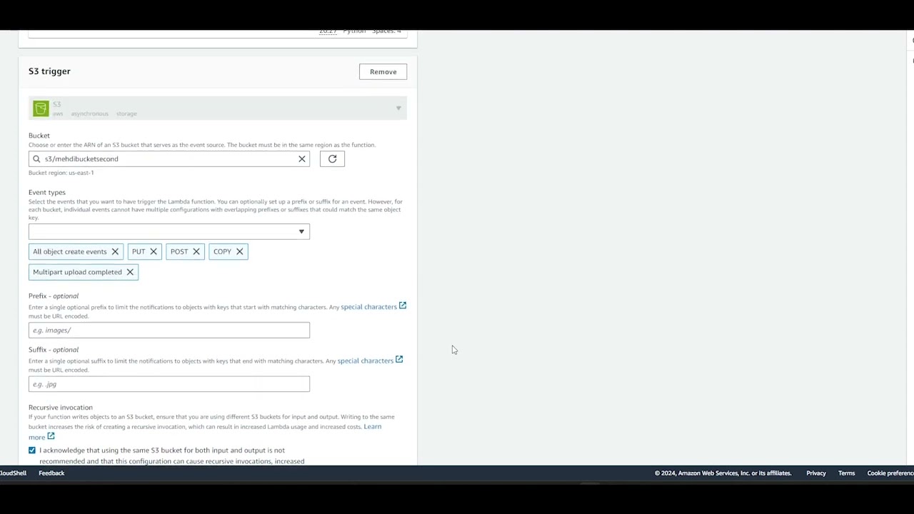 Invoke a Lambda function from an Amazon S3 trigger