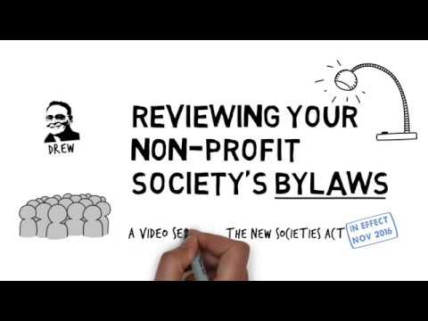 Reviewing your non-profit society’s bylaws