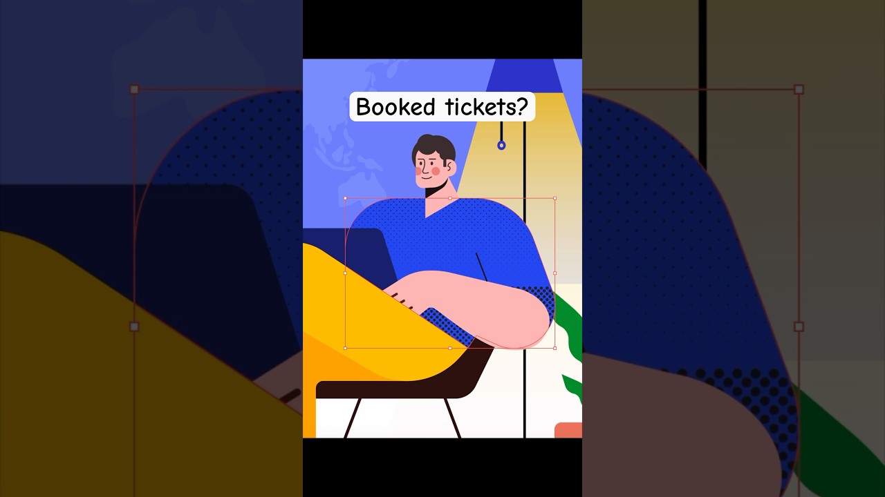 Process of Vector illustration from ‘travel set’ in Adobe Illustrator! #illustration #vector