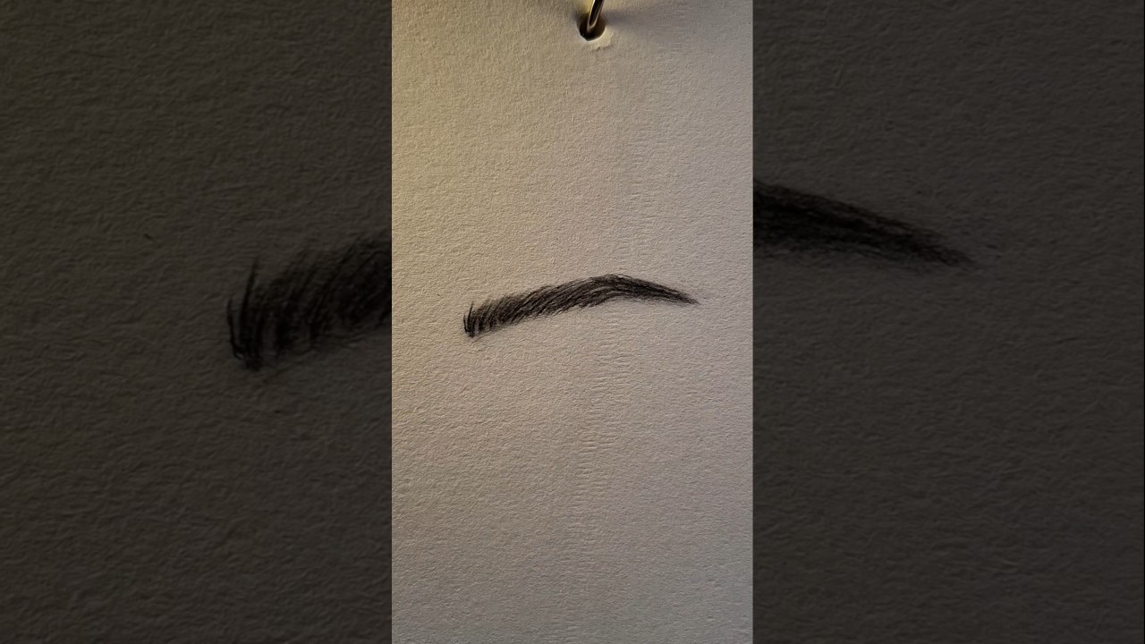 How to draw eyebrow ✨️ #drawing #tutorial #sketch #art #shorts