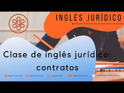 Clase de inglés jurídico: contratos