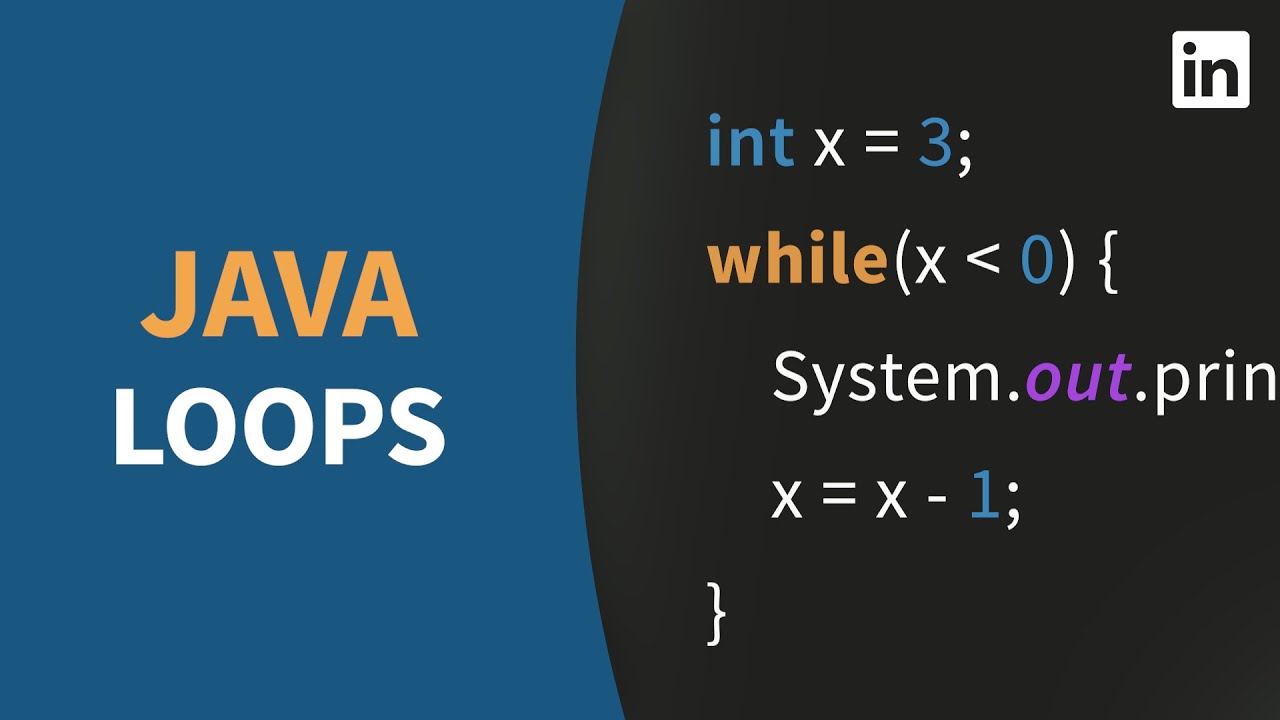 Java Tutorial - LOOPS: while, do-while, and for