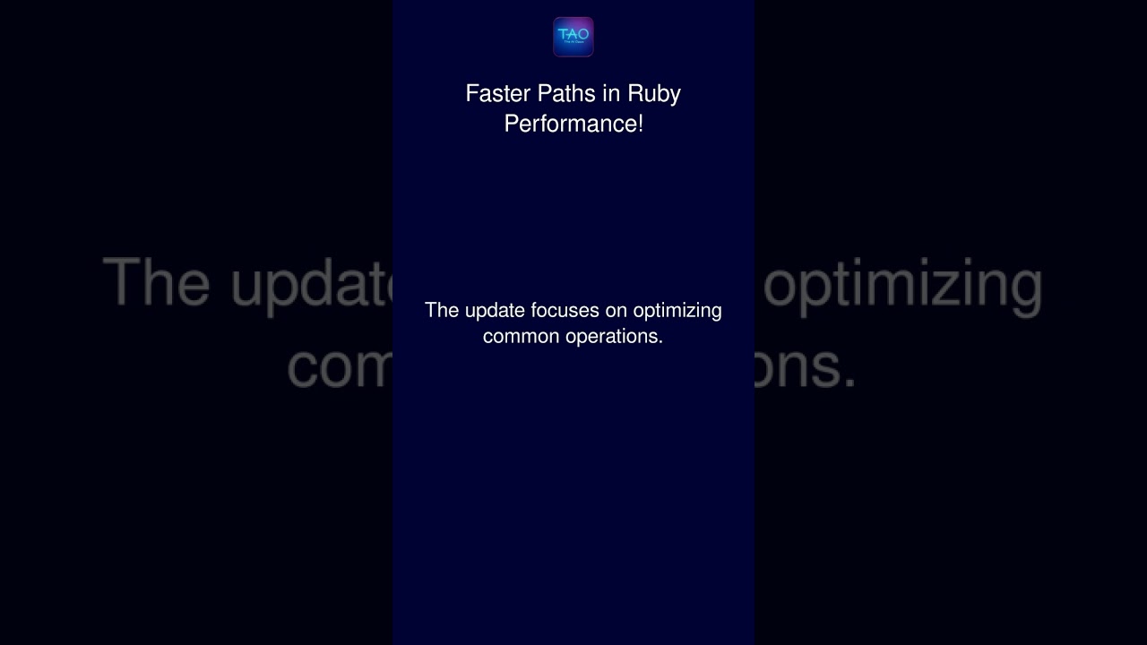 Faster Paths in Ruby Performance!