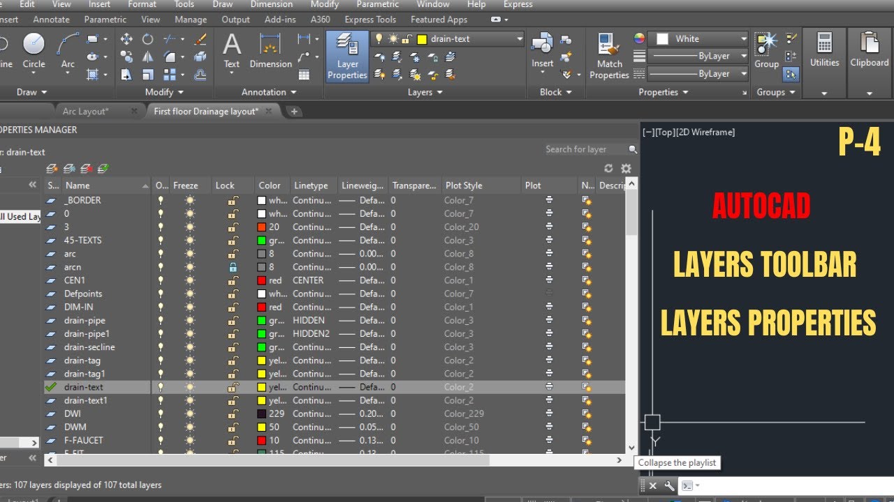 Layers in AutoCAD | Layers Toolbar | Layers Complete Tutorial | Layer Command | AutoCAD Layer |Layer