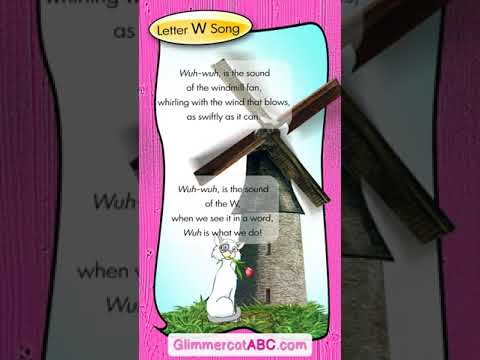 Learn the Letter W Sound with "Windmill Fan" Song | Whimsical Alphabet Tune for Kids
