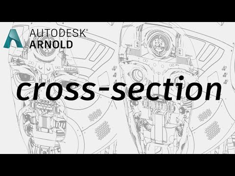Cross-section using the toon shader and clip_geo shader