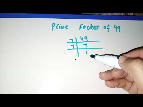 Prime Factors of 49 - Prime Factorization