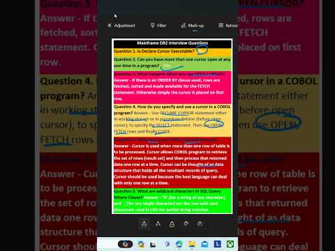 Mainframe DB2 Interview Questions And Answers