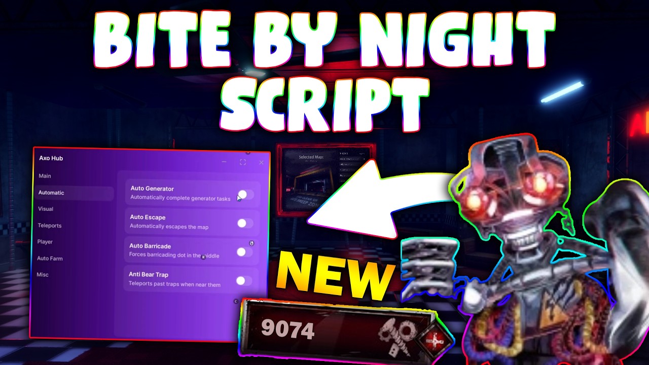 *NEW* Bite By Night Script (PASTEBIN 2026) (AUTO GENERATOR , ESP ALL , AUTO ESCAPE )