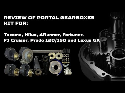 Review of bolt-on portal gearboxes kit for Toyota SUVs with independent front suspension(in English)