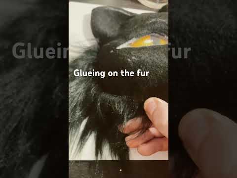 Making a black cat mask for my girlfriend!🖤🐈‍⬛🐾 #therian #therianthropy #furry