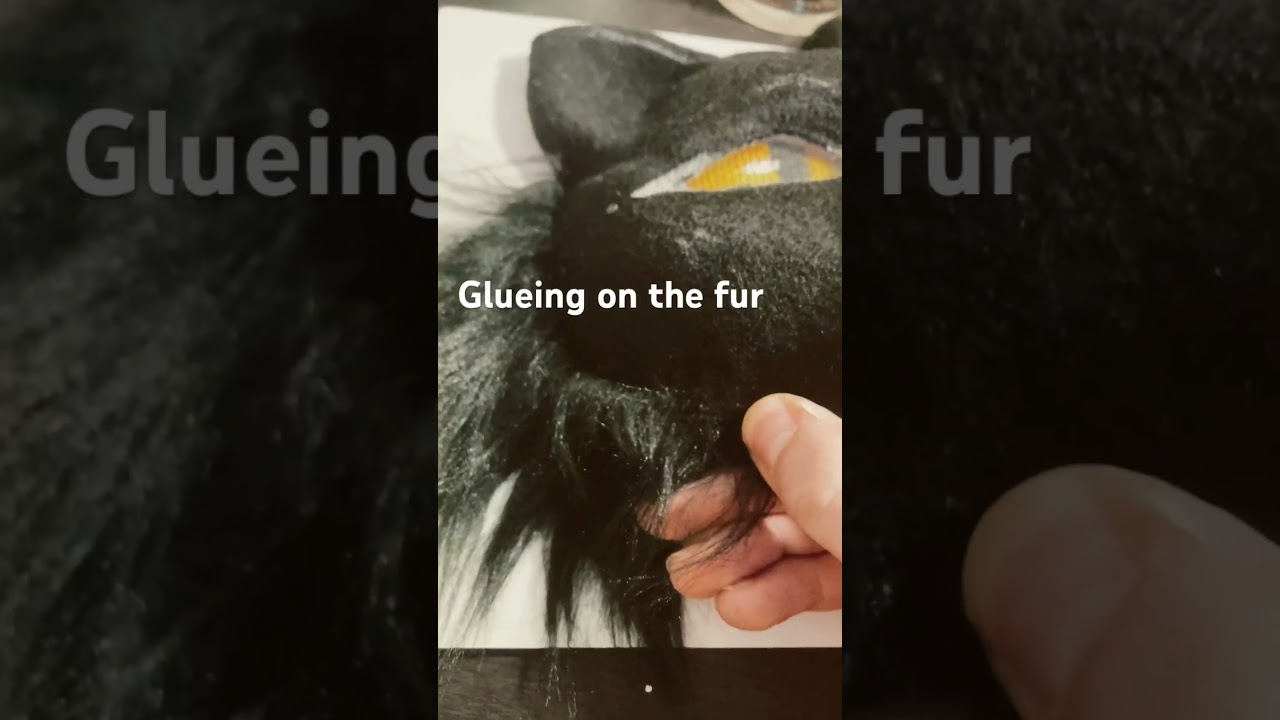 Making a black cat mask for my girlfriend!🖤🐈‍⬛🐾 #therian #therianthropy #furry