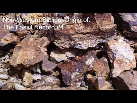 #73. Non-Western Biblical Origin of The Fossil Record: God’s Provision.