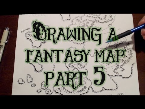 Drawing a Fantasy Map (part 5) - Cities, towns, and naming things