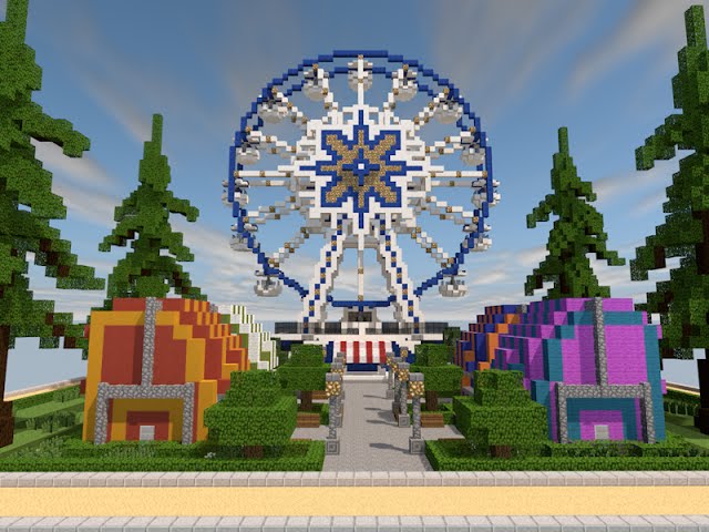 Minecraft build: Ferris wheel! Minecraft Map