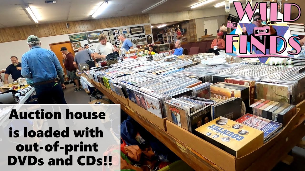 Searching Thrift Stores and the Auction House for Rare CDs, DVDs, VHS and more.