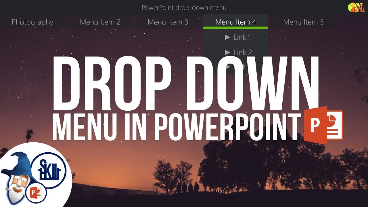 How to Drop Down Menu in PowerPoint  (updated)