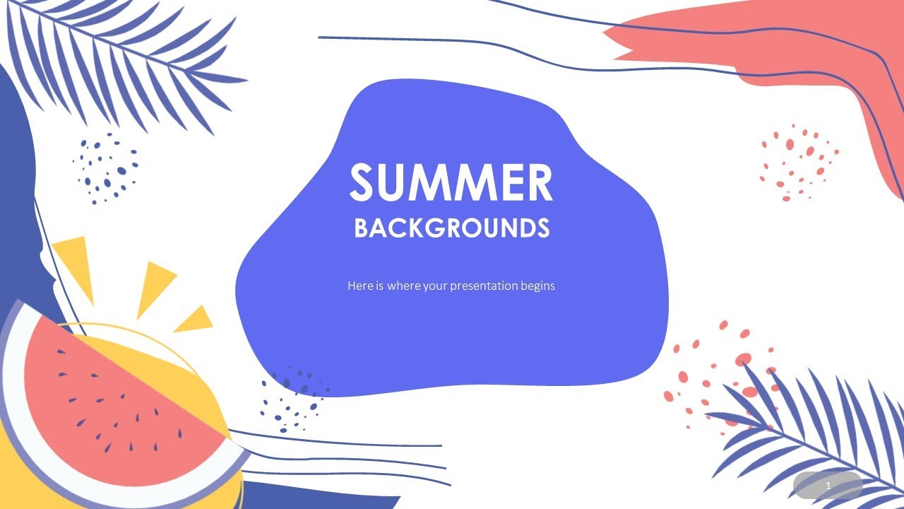 Free Summer Backgrounds for PowerPoint & Google Slides by GreatPPT