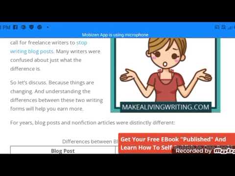 Writing an article VS Writing a Blog Post | What is the Difference