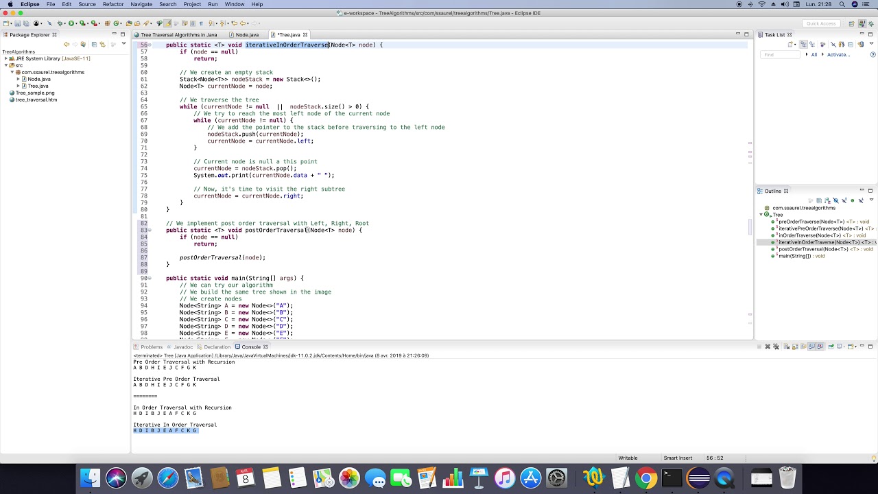 [Java] Implementing Tree Post Order Traversal Algorithm with Recursion