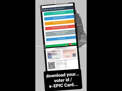 Download e-EPIC / voter id card