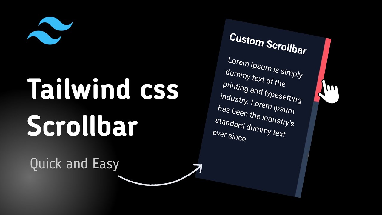 Custom Scrollbar Using Tailwind CSS | Tailwind css Scrollbar