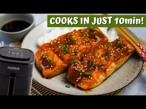 The quickest AIR FRYER TERIYAKI SALMON recipe