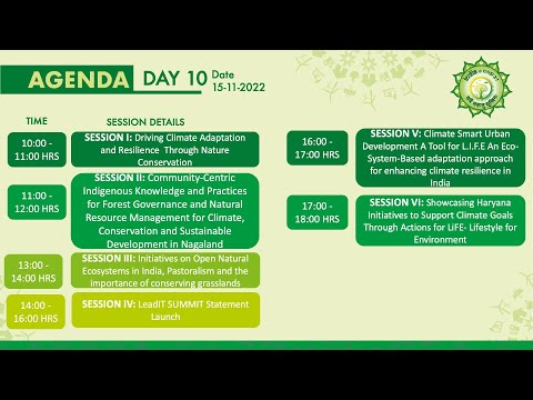 INDIA COP27 - 15TH NOVEMBER SIDE EVENTS