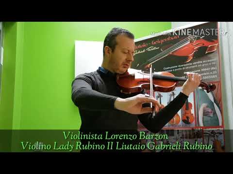 Prova acustica violino Lady Rubino II 12/2017 , Liutaio Gabrieli Rubino