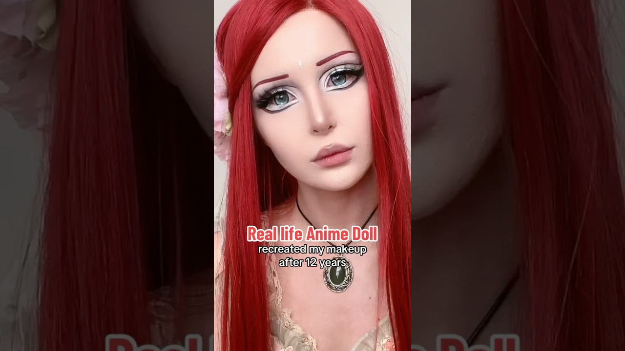 Living doll makeup tutorial ❤️ #halloween #halloweencostume #makeup #makeuptutorial