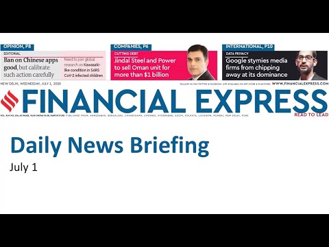 News with Financial Express July 1, 2020