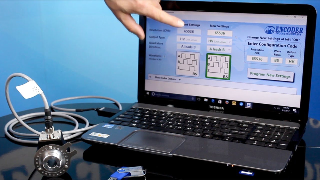 Model 58TP Accu-Coder® Programmable Thru-Bore Encoder Unboxing