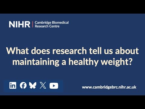 What does research tell us about maintaining a healthy weight?