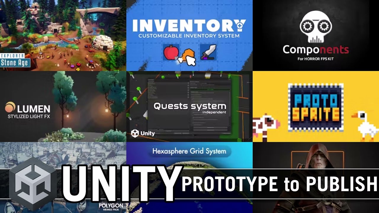 Prototype To Publish in Unity Bundle - 20 Assets For $15 Bucks