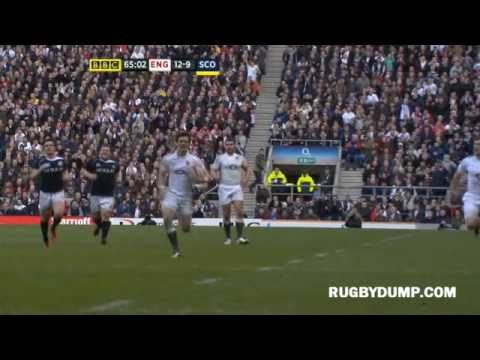 Chris Paterson's brilliant try saving tackle on Ben Foden
