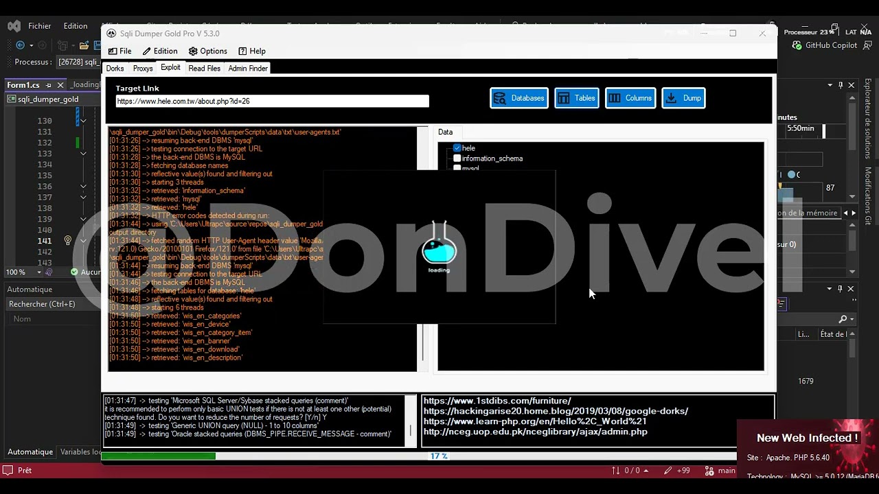 sqli dumper pro 5.3.0 - exploit SQL injection vulnerabilities