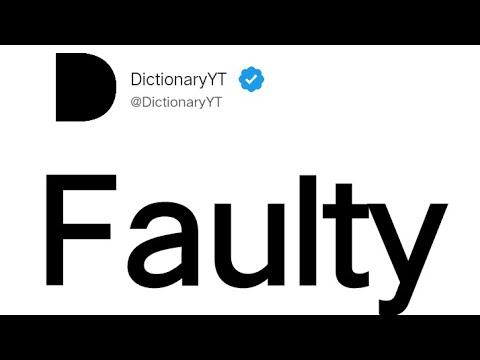 Faulty Meaning in English