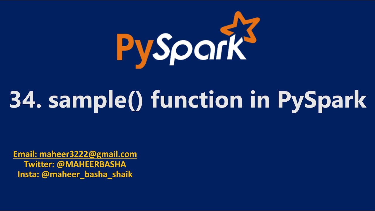 34. sample() function in PySpark | Azure Databricks #pyspark #spark #azuredatabricks