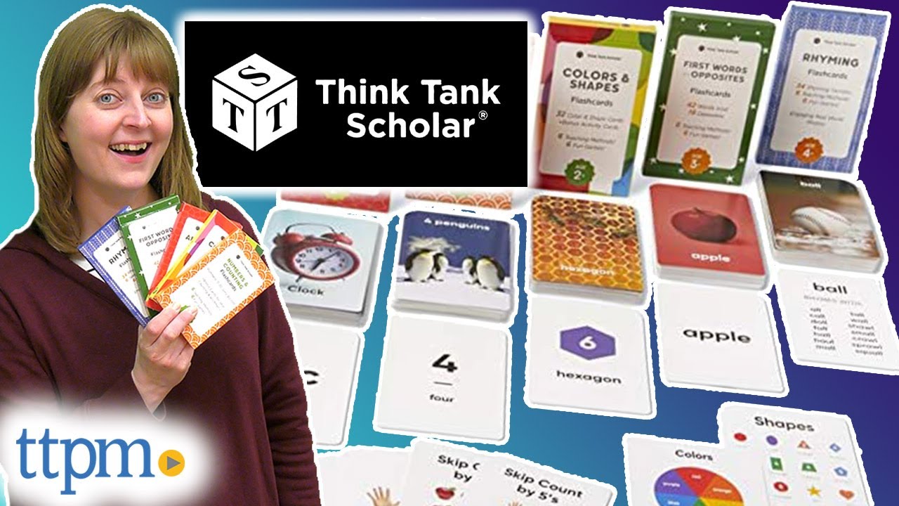 Preschool Flash Cards Learning Bundle from Think Tank Scholar Review!