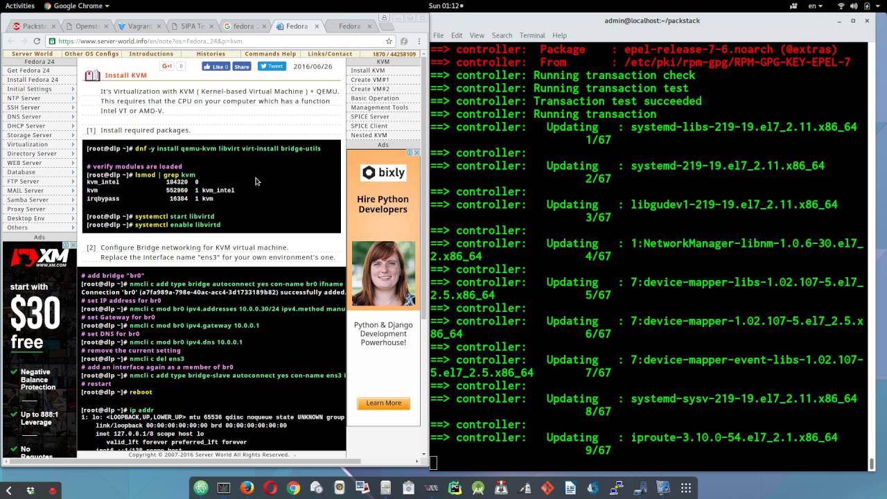Openstack with packstack part1