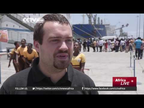World's biggest floating bookshop docks off West Africa