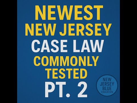 Newest New Jersey Case Law Commonly Tested on the NJ Civil Service Police Promotional Exam 2025