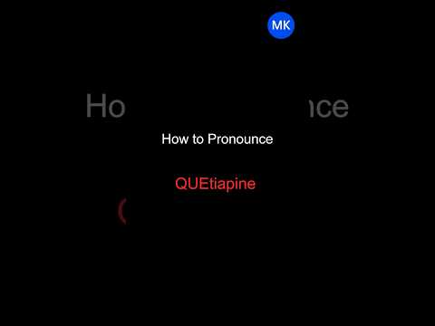 Quetiapine Pronunciation (Seroquel) #shorts