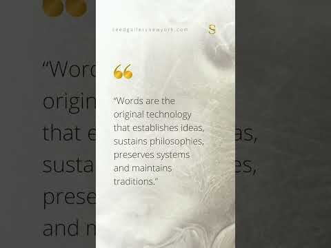Words Establish Belief Systems | Seed Gallery #quotes #words #knowledge #wisdom #leadership #shorts
