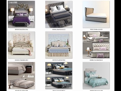 DOWNLOAD 3D MODEL FREE , bed collection ( PRO) - Download link in description