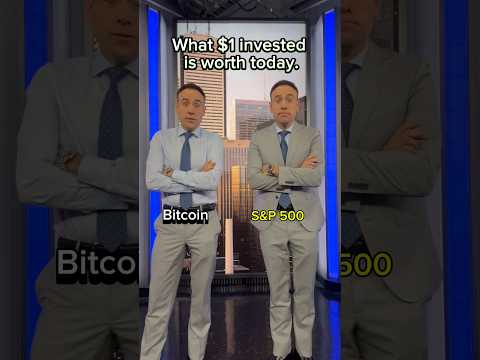 Bitcoin vs the stock market over 14 years #bitcoin #stocks #investing