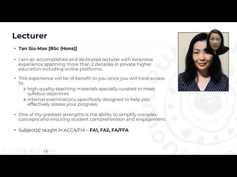 ACCA - FA/FFA (Financial Accounting) online course - Intro Video